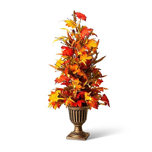Click here for Glitzhome Fall Lighted Maple Leaves Tree Thanksgiv... prices
