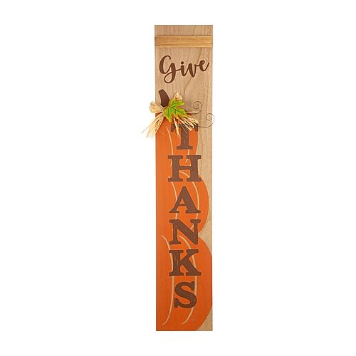 Click here for Glitzhome Harvest Wooden Pumpkin Thanksgiving Porc... prices