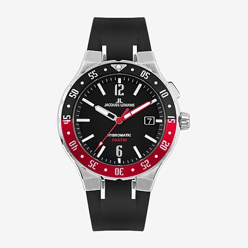 Click here for Jacques Lemans Mens Automatic Black Strap Watch Wj... prices