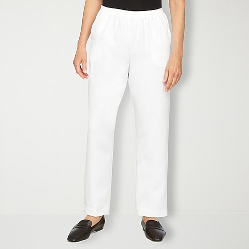 Click here for Alfred Dunner Classics Womens Straight Mid Rise Pu... prices