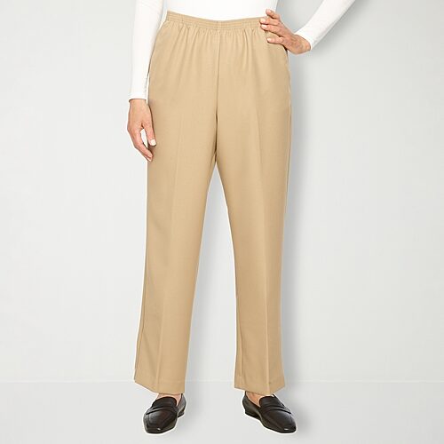 Click here for Alfred Dunner Classics Womens Straight Mid Rise Pu... prices