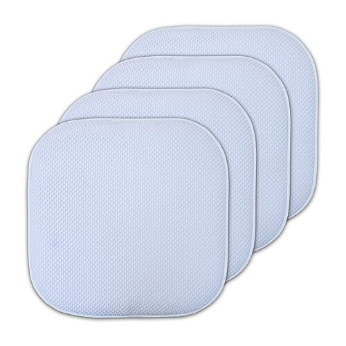 Sweet Home Collection Honeycomb Memory Foam Non-Slip Chair Pads