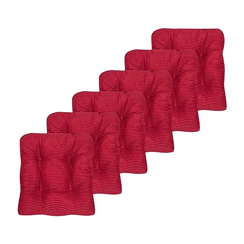Sweet Home Collection Memory Foam Non-Slip Tufted Chair Cushions