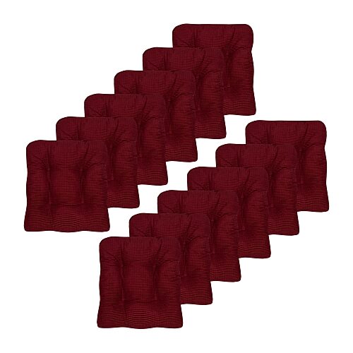 Sweet Home Collection Memory Foam Non-Slip Tufted Chair Cushions