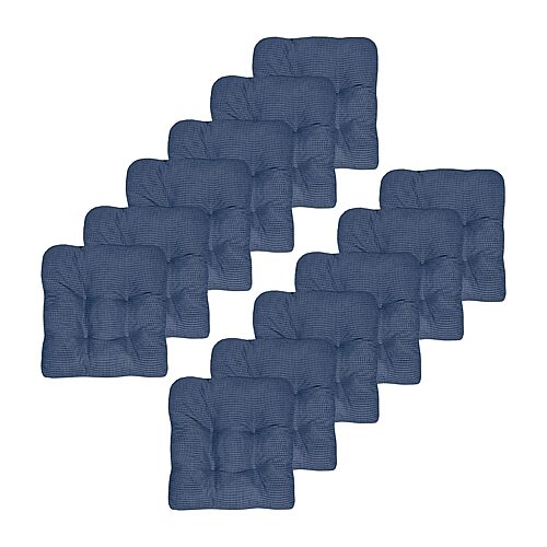 Sweet Home Collection Memory Foam Non-Slip Tufted Chair Cushions