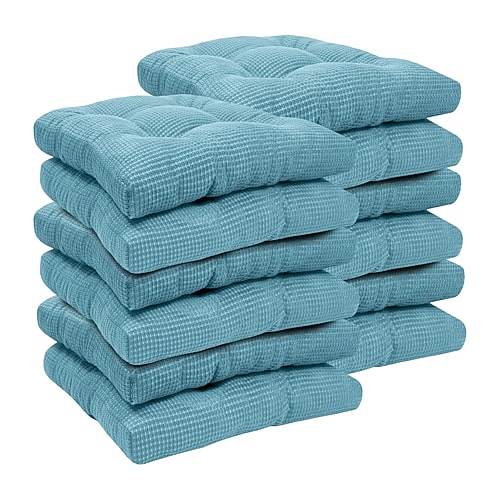 Sweet Home Collection Memory Foam Non-Slip Tufted Chair Cushions