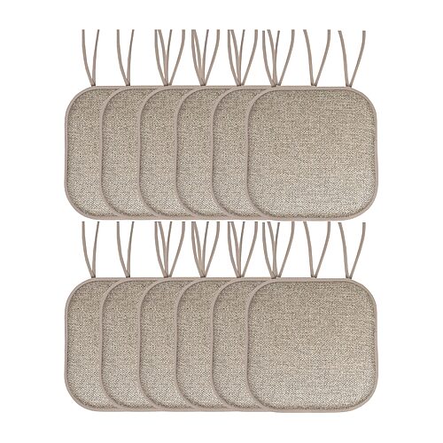 Sweet Home Collection Cameron No Slip Back Chair Pad w/ Ties