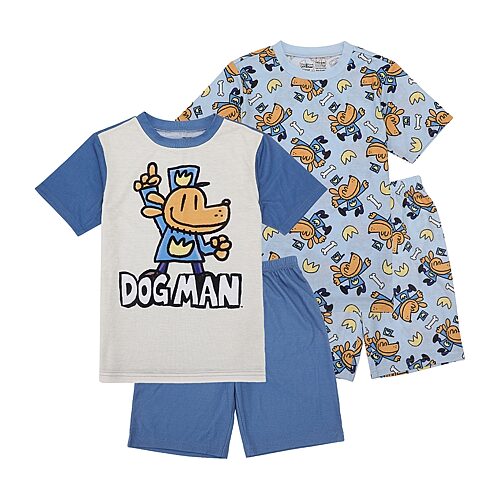 Click here for Dog Man Big Boys Character Print 4-Pack Pajama Set... prices