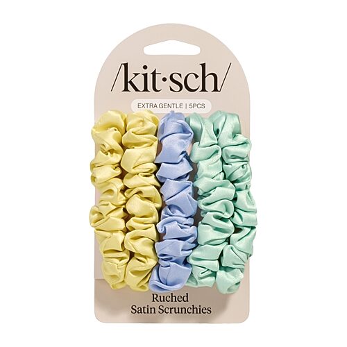 Click here for Kitsch Ruched Satin Scrunchies- 5pc  One Size  Mul... prices