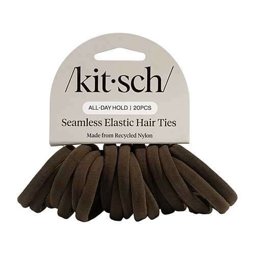 Click here for Kitsch Seamless Elastic Hair Ties  One Size  Brown prices