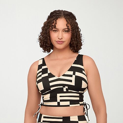 Click here for S3 Swim Womens Geometric Bralette Bikini Swimsuit... prices