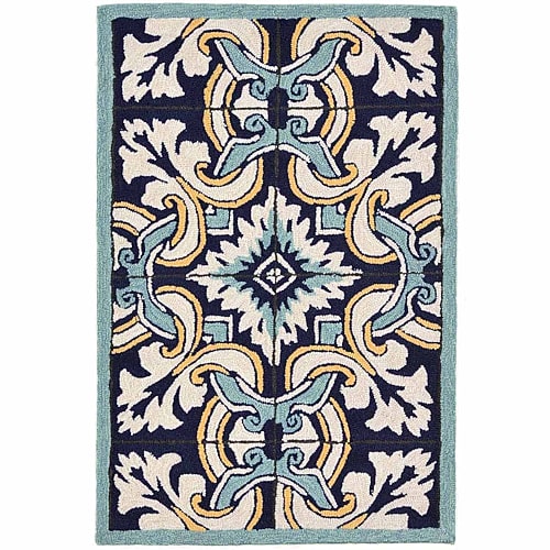 Click here for Liora Manne Ravella Floral Tile Floral Hand Tufted... prices