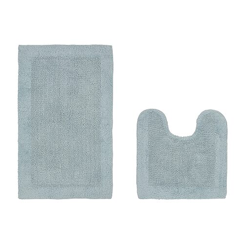 Click here for Better Trends Edge Bath Rug  One Size  Blue prices