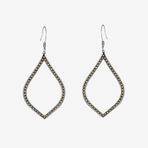 Click here for Womens Sterling Silver Drop Earrings  One Size prices