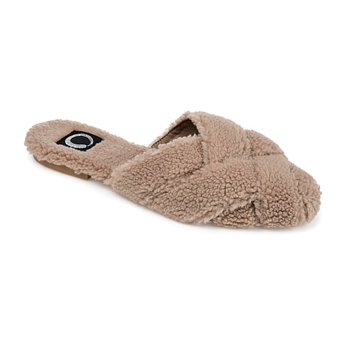 Click here for Journee Collection Sereena Womens Round Slip-On Sh... prices