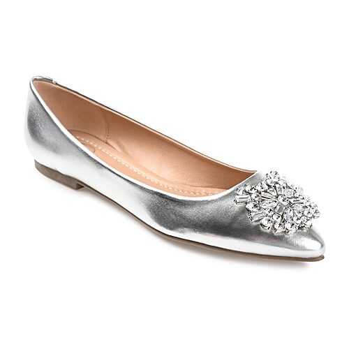 Click here for Journee Collection Renzo Womens Pointed Ballet Fla... prices