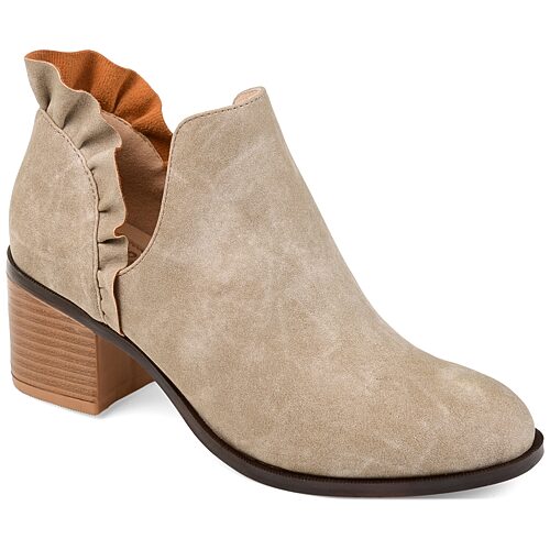 Click here for Journee Collection Womens Lennie Booties Stacked H... prices