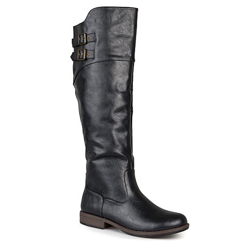 Click here for Journee Collection Womens Tori Double-Buckle Knee-... prices