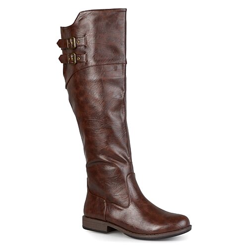 Click here for Journee Collection Womens Tori Double-Buckle Knee-... prices