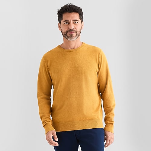 Click here for St. Johns Bay Fine Gauge Mens Crew Neck Long Sleev... prices