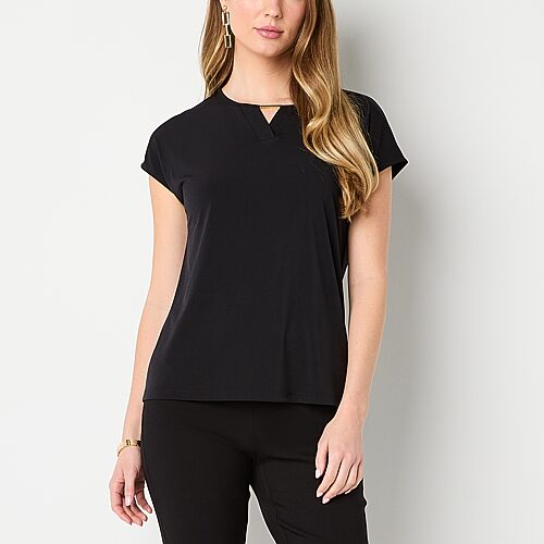 Click here for Liz Claiborne Womens Keyhole Neck Short Sleeve Blo... prices