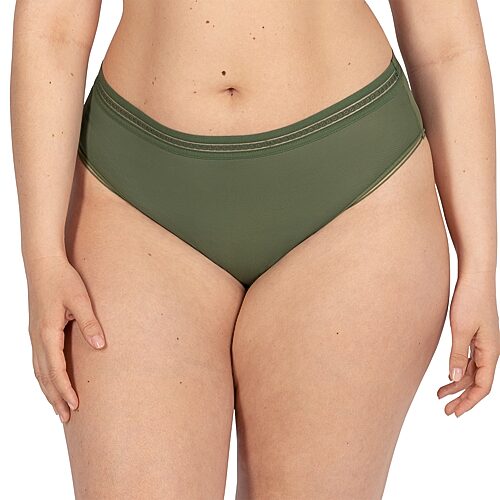 Click here for Curvy Couture Sheer Mesh High Cut Brief - 1635  X-... prices