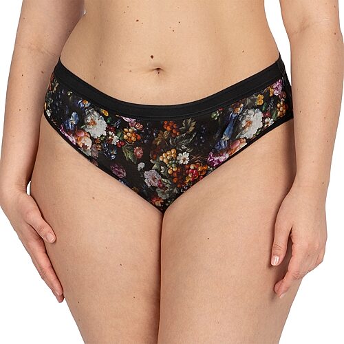 Click here for Curvy Couture Sheer Mesh High Cut Brief - 1313S  X... prices