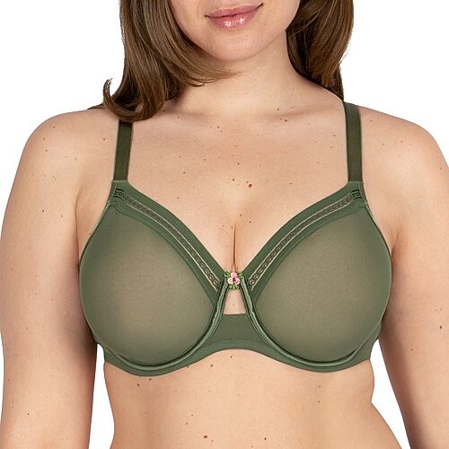 Click here for Curvy Couture Sheer Mesh Unlined Underwire Bra - 1... prices