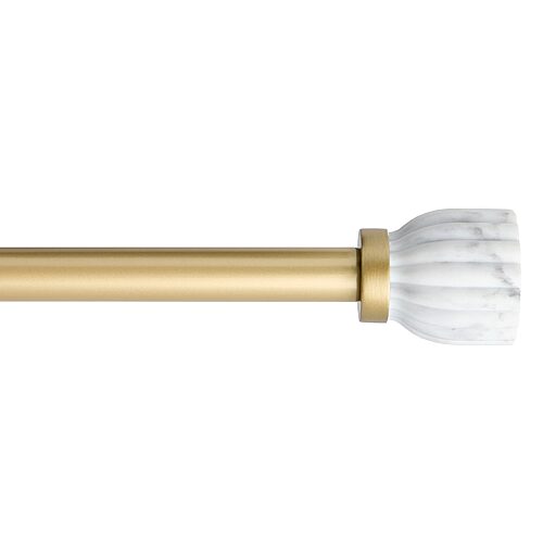 Click here for Town And Country Marbled Flute 1 IN Adjustable Cur... prices
