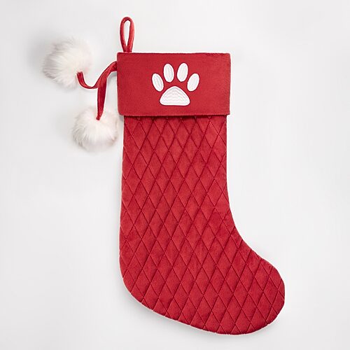 Click here for North Pole Trading Co. Quilted Velvet Monogram Paw... prices