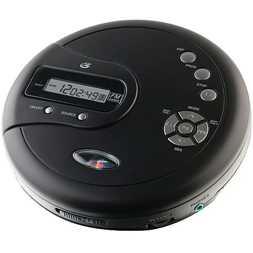 GPX Personal CD Player with Skip Protection PC332B