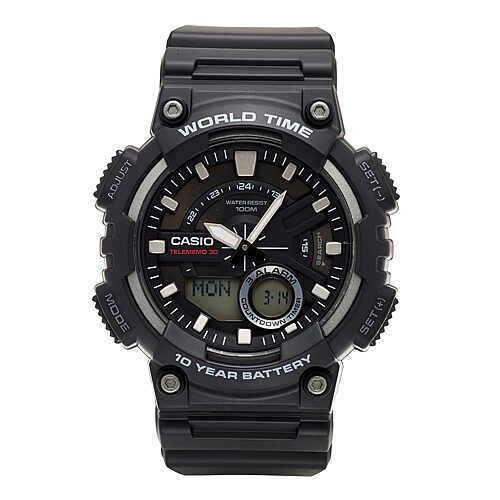 Click here for Mens Casio World Time Telememo 30 Watch AEQ110W-1A... prices