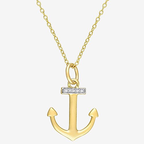 Click here for Womens Diamond Accent Natural White Diamond 18K Go... prices