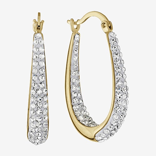 Click here for Sparkle Allure Womens Crystal 24K Gold Over Brass... prices