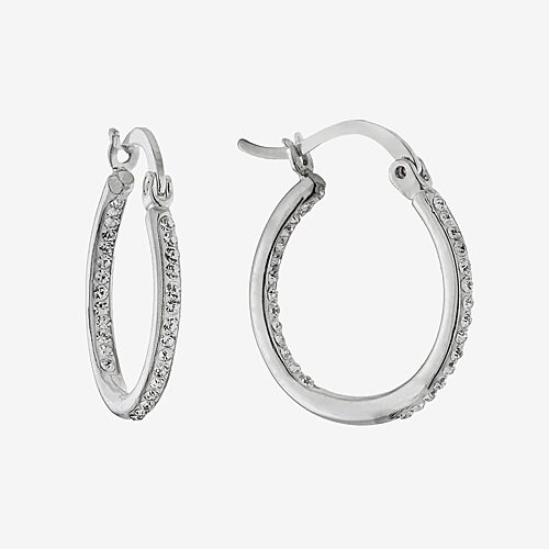 Click here for Sparkle Allure Womens Crystal 20mm Hoop Earrings... prices