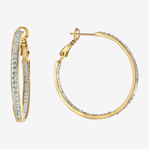 Click here for Sparkle Allure Womens Crystal 24K Gold Over Brass... prices