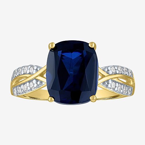Click here for Womens Lab Created Gemstone & 1/8 CT. T.W. Lab Gro... prices