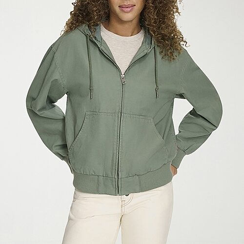 Click here for Levis Womens Relaxed Hooded Bomber Jacket - Laurel... prices
