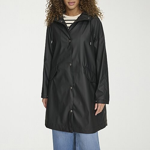 Levis Womens Raglan Sleeve Rain Collar Jacket - Black