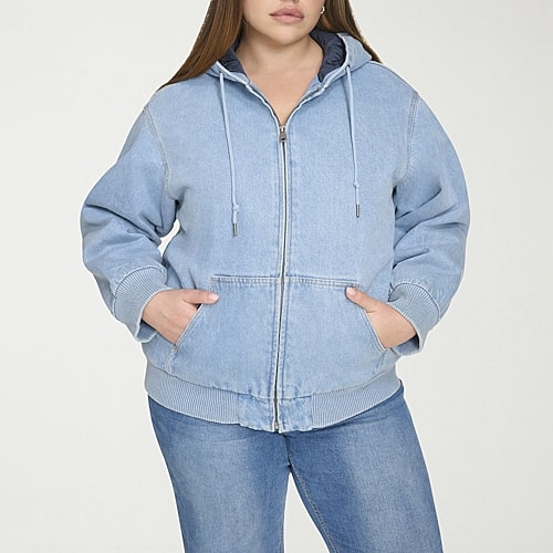 Click here for Levis Plus Size Quilted Lined Hooded Bomber Jacket... prices