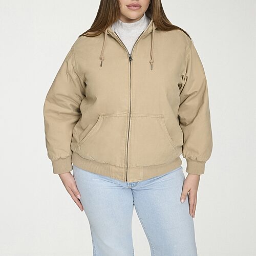 Click here for Levis Plus Size Quilted Lined Hooded Bomber Jacket... prices