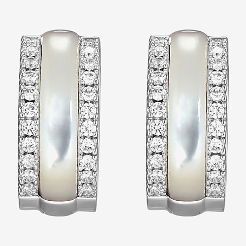 Click here for Womens White Mother Of Pearl Sterling Silver 15.6m... prices