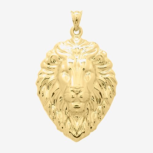 Click here for Lion Unisex Adult 14K Gold Pendant  One Size  Yell... prices