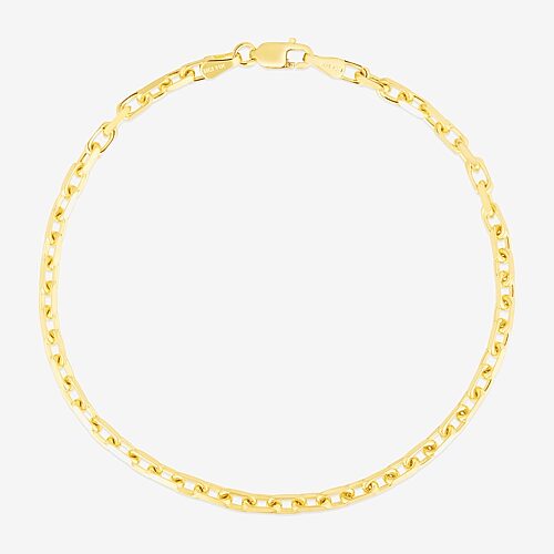 Click here for Mens 14K Gold 7.25 Inch Solid Link Chain Bracelet... prices