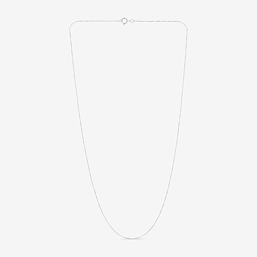 Click here for Womens 14K Gold 18 Inch Box Chain Necklace  One Si... prices