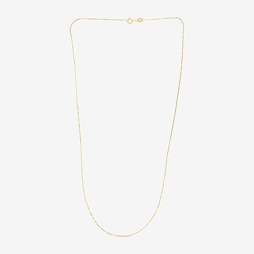 Click here for Womens 14K Gold 16 Inch Box Chain Necklace  One Si... prices