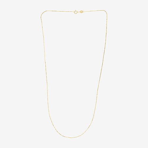 Click here for Womens 14K Gold 18 Inch Box Chain Necklace  One Si... prices