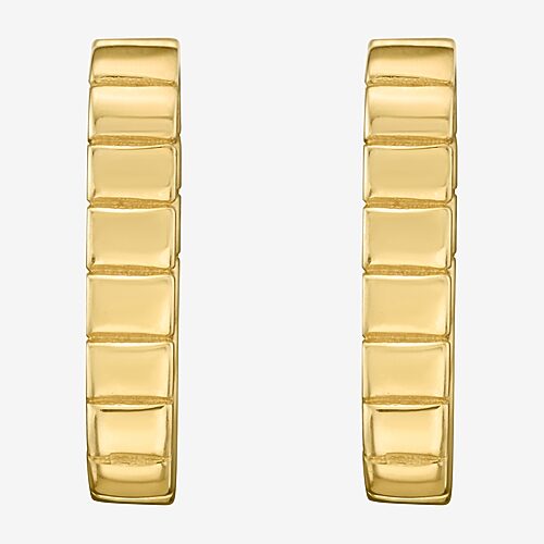 Click here for Gold Addiction Womens 14K Gold 13.8mm Oval Hoop Ea... prices