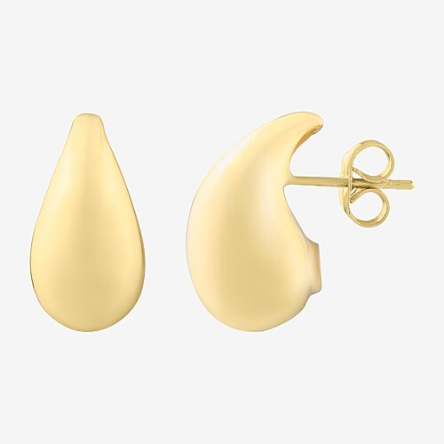 Click here for 14K Gold 19.5mm Stud Earrings  One Size  Yellow prices