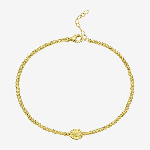 Click here for Womens 14K Gold 8 Inch Bead Chain Bracelet  One Si... prices